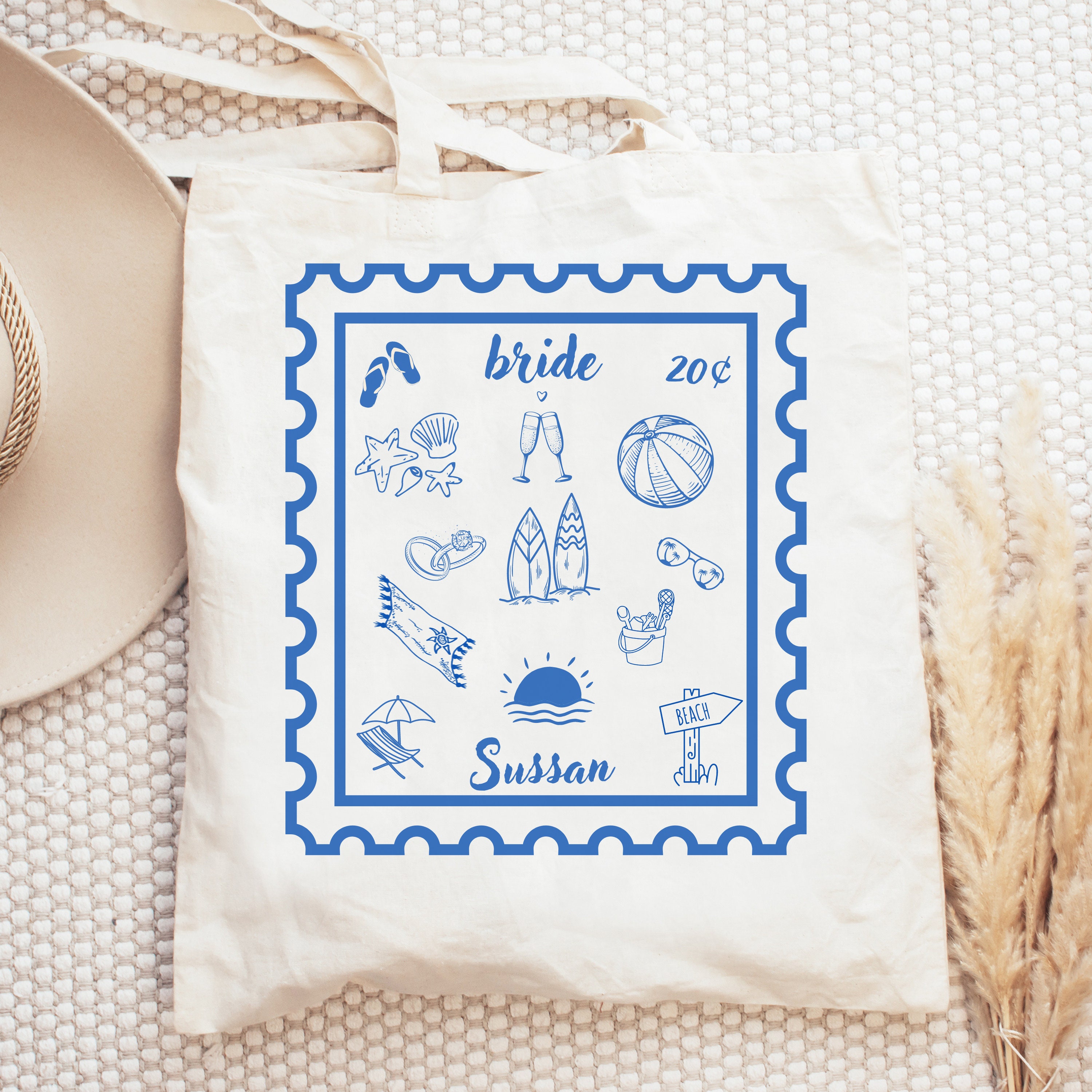 Bridesmaid Beach Bag, Bachelorette Party Favors,custom Beach Bags ...