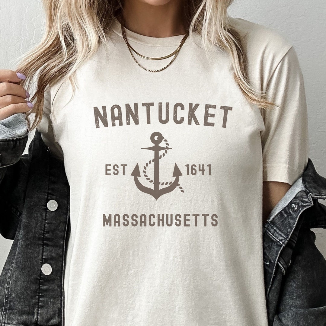 Nantucket Island Summer Vacation Shirt,nantucket Beach Tee,nantucket ...