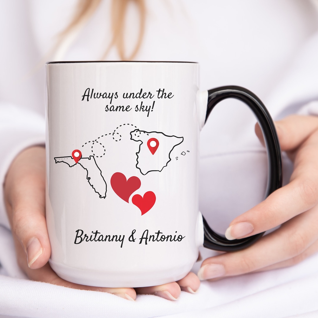 Long Distance Relationship Mug, Long Distance Gift for Boyfriend ...