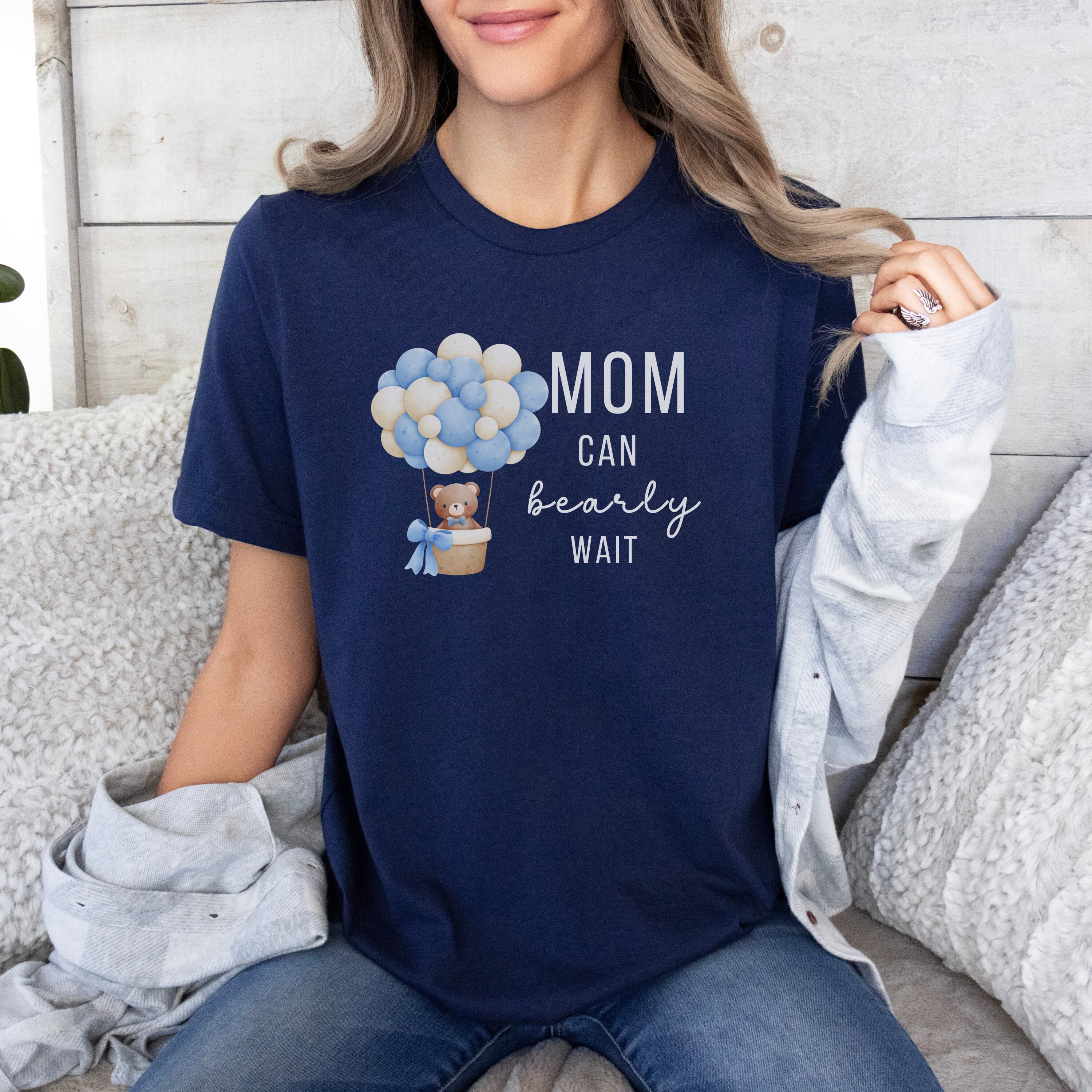 We Can Bearly Wait Baby Shower Shirts,teddy Bear Baby Shower T-shirt ...
