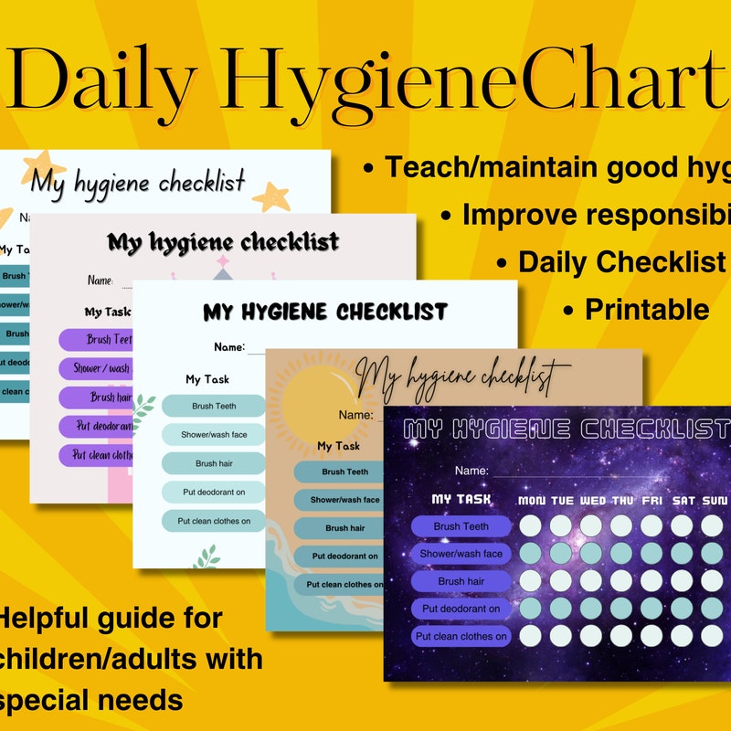 Hygiene Chart - Etsy