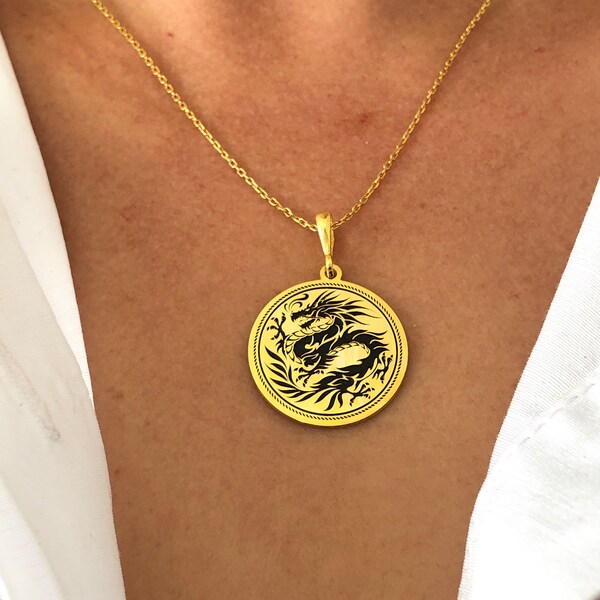 Dragon Medallion - Etsy