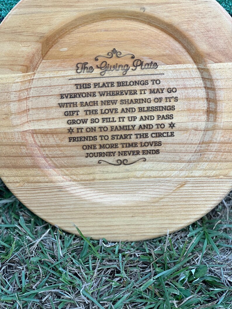 The Giving Plate - Etsy