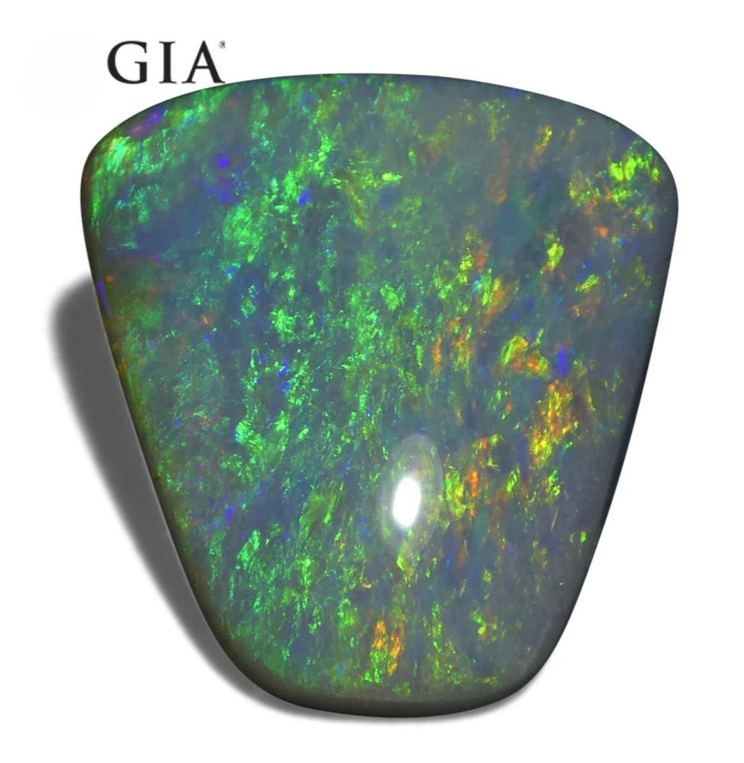 Freeform Gray Opal GIA Certified Australia 8.01ct - Etsy