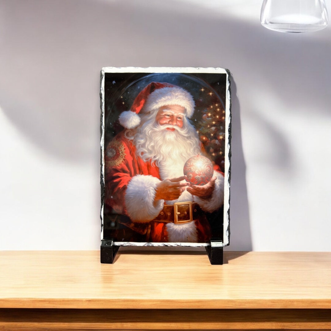 Magical Santa Rock Slate Christmas Decor - Etsy