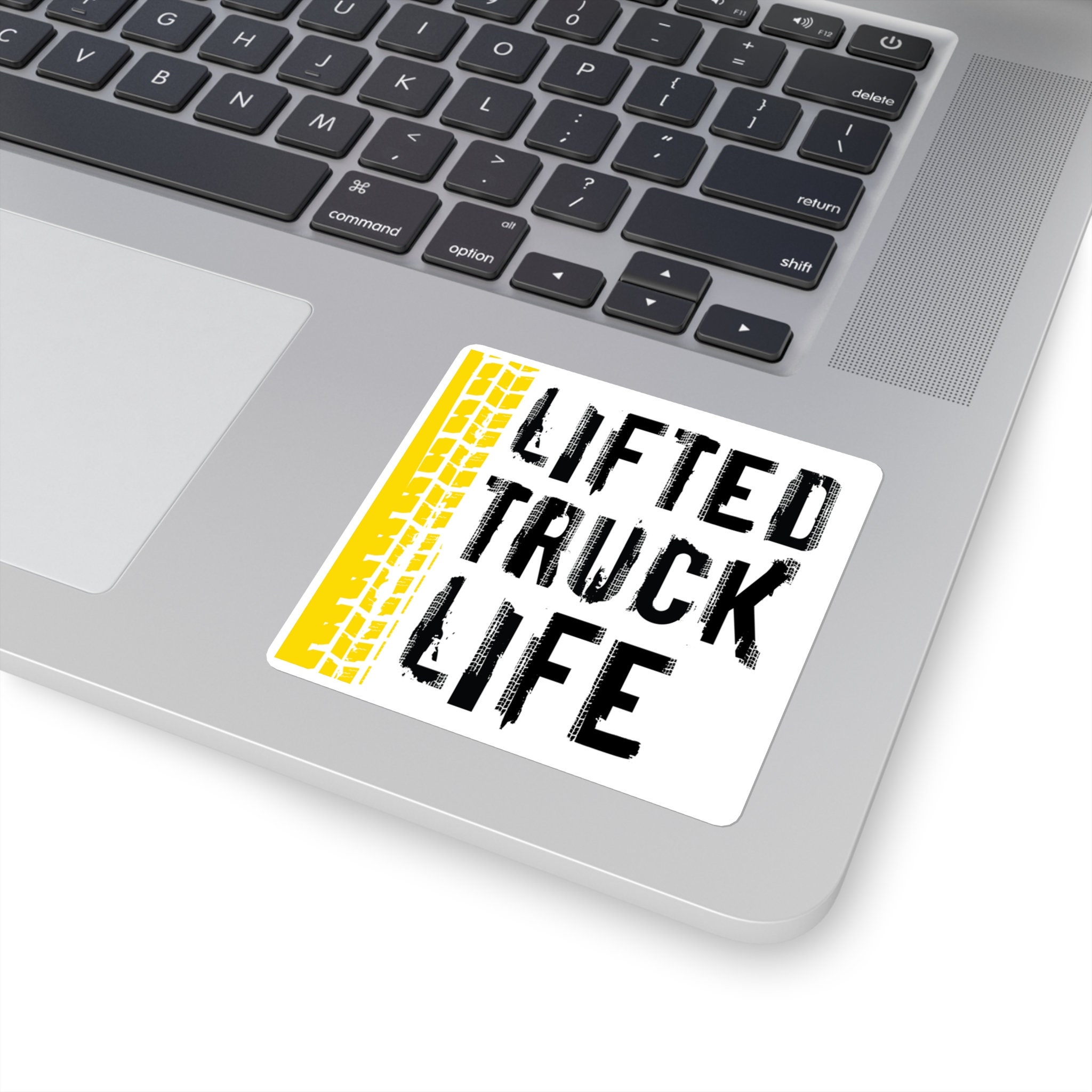 Lifted Truck Life | Tire Tread | Text Square Sticker - Etsy