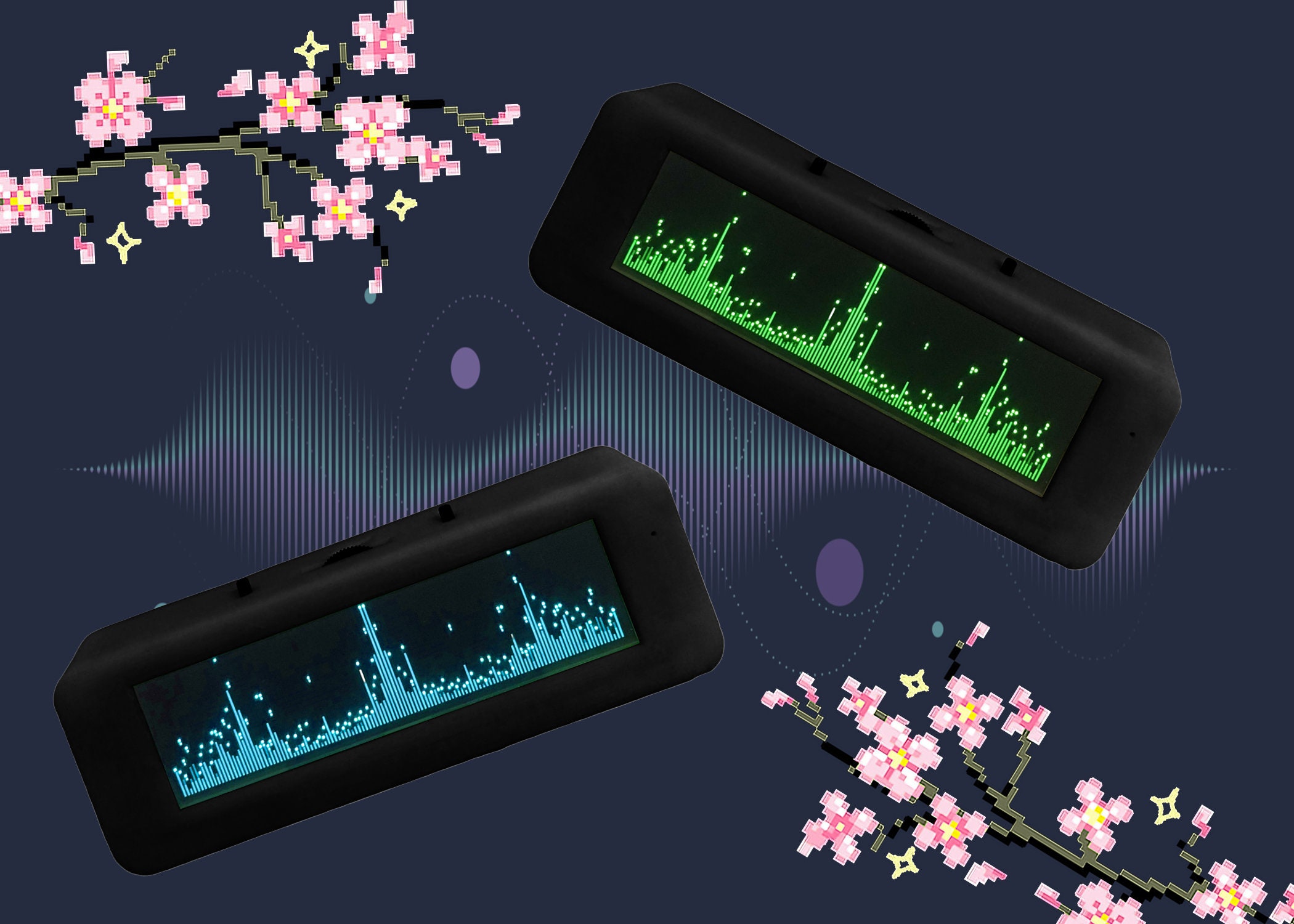 AUDIOVISION Ultimate OLED Soundwave Visualizer Real-time Spectrum ...