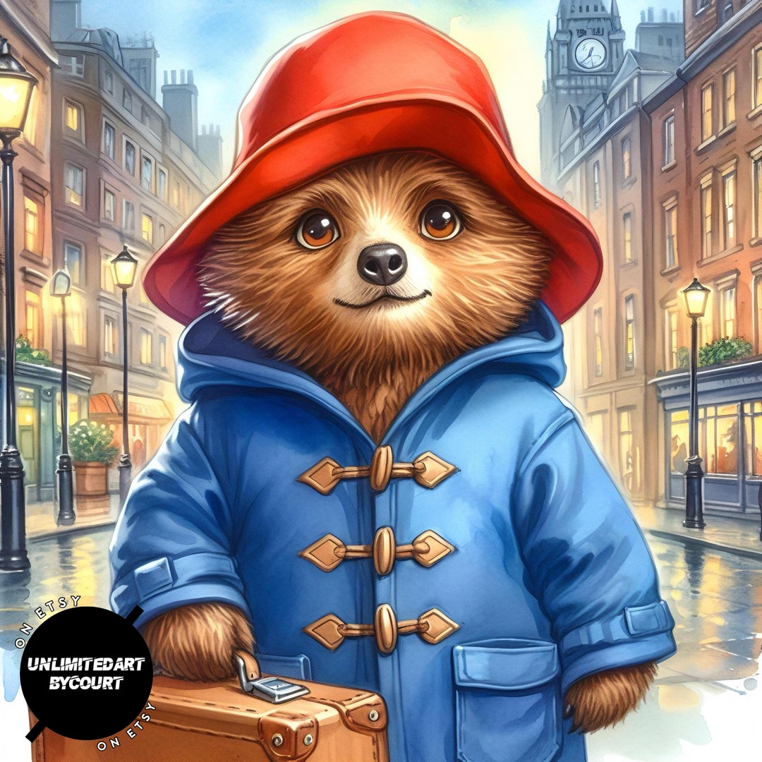 Paddington Bear, Digital Art, Clipart, Scrapbooking, Journaling ...