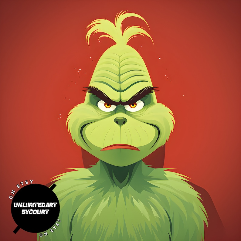 The Grinch Clip Art Christmas Png Digital Download - Etsy