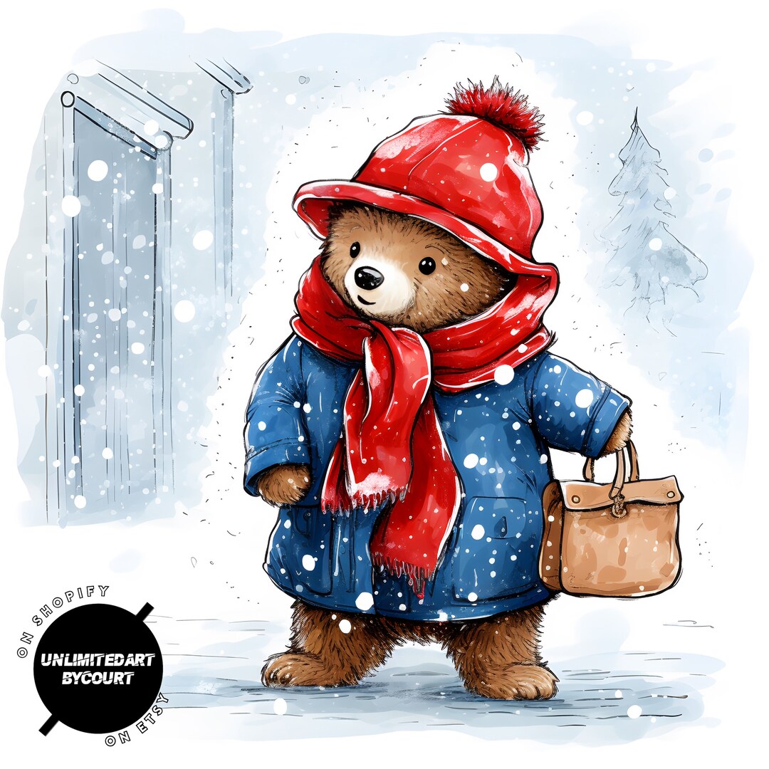 Buy Paddington Bear Png, Digital Download, Clip Art, Scrapbooking, Home ...