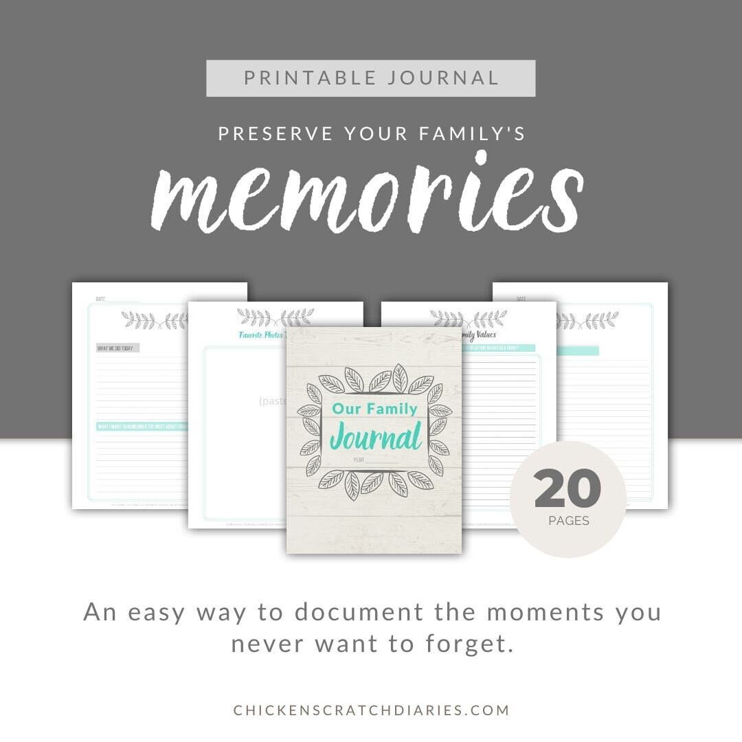 Our Family Journal- Digital Download - Etsy