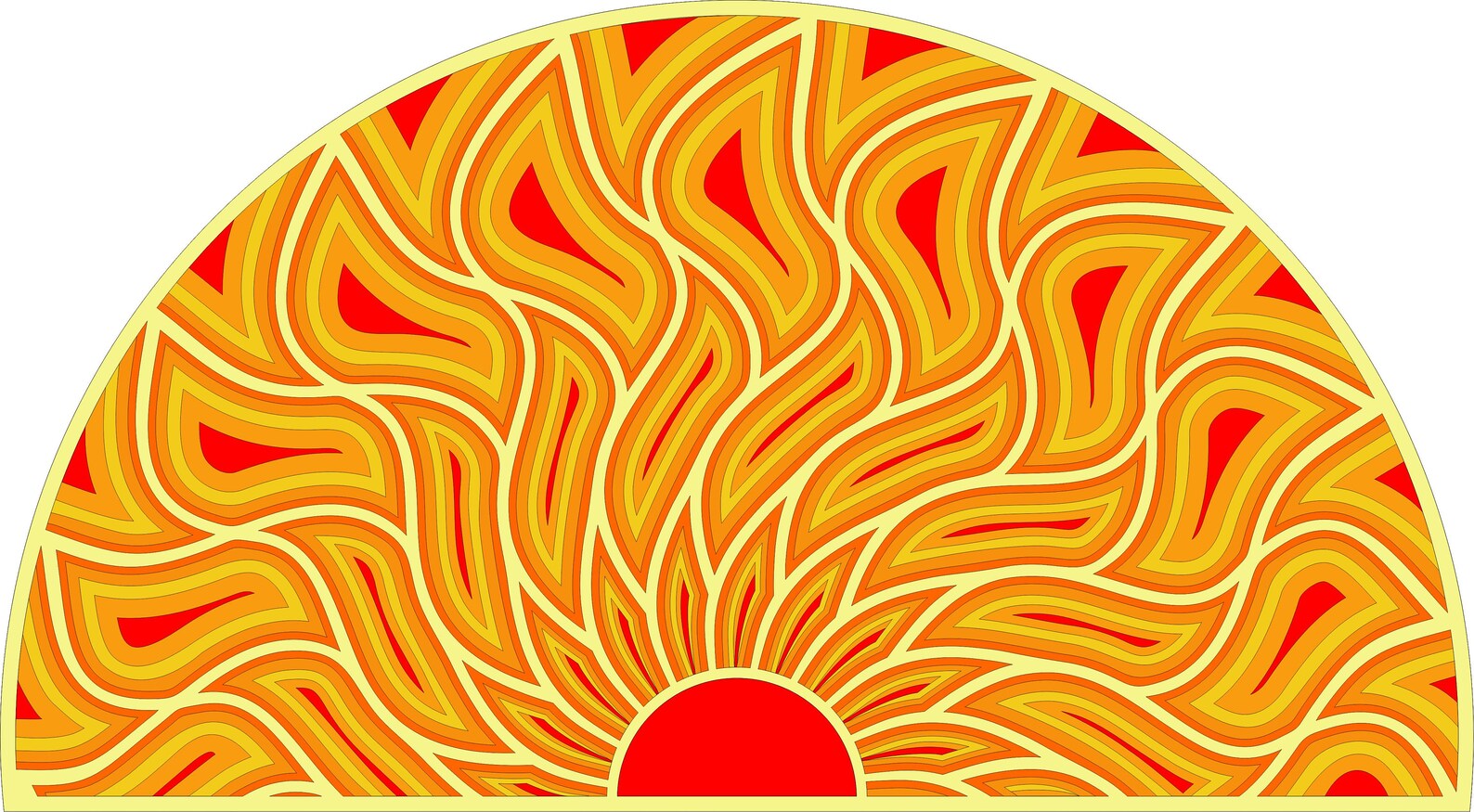 Sunset SVG - Laser Cut Files. Sunrise Svg, Cricut SVG, Layered Sun Svg ...