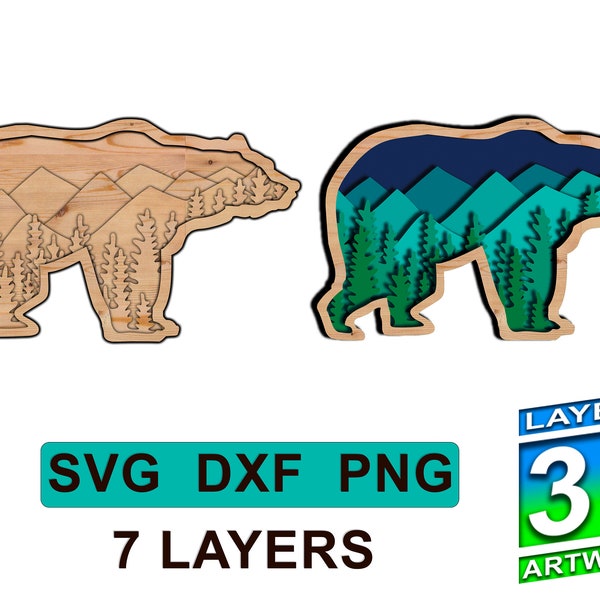 3 D Layered Svg - Etsy