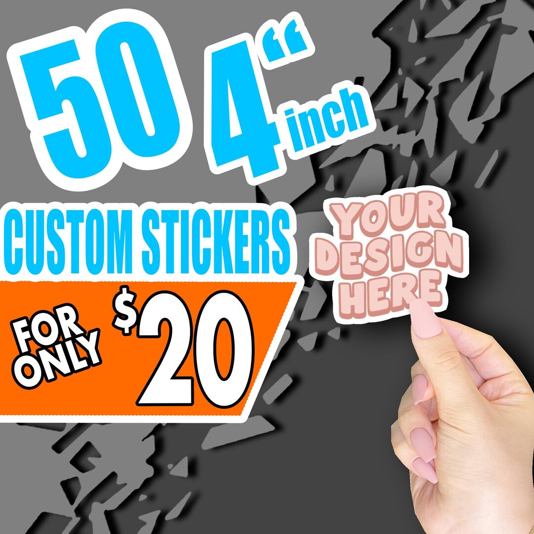 4 Inch Stickers Custom Stickers Die Cut Stickers Decals Custom Decals ...