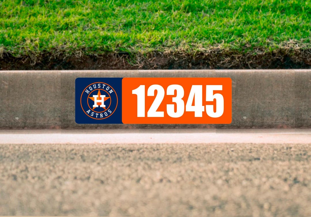 Curb Wrap House Address Address Curb Stencil Curb Paint Address House ...