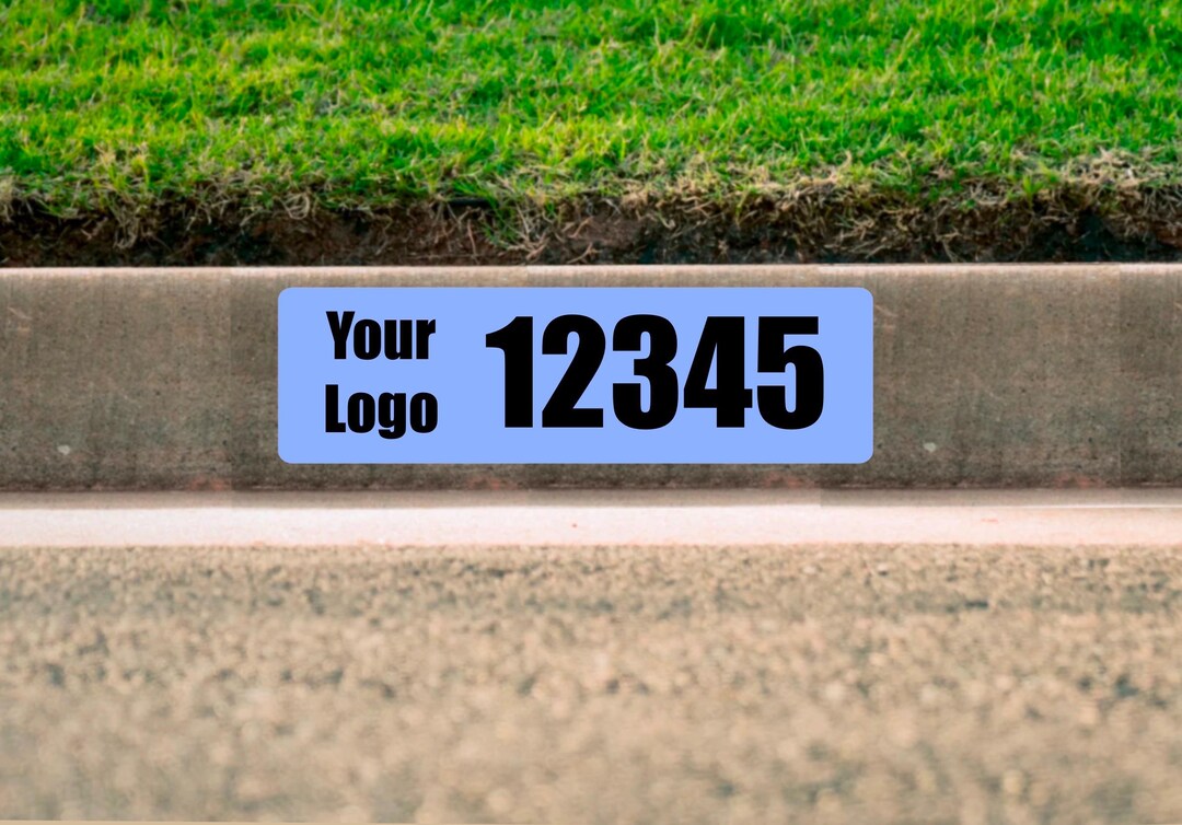 Custom Curb Wrap Custom House Address Address Curb Stencil Curb Paint ...