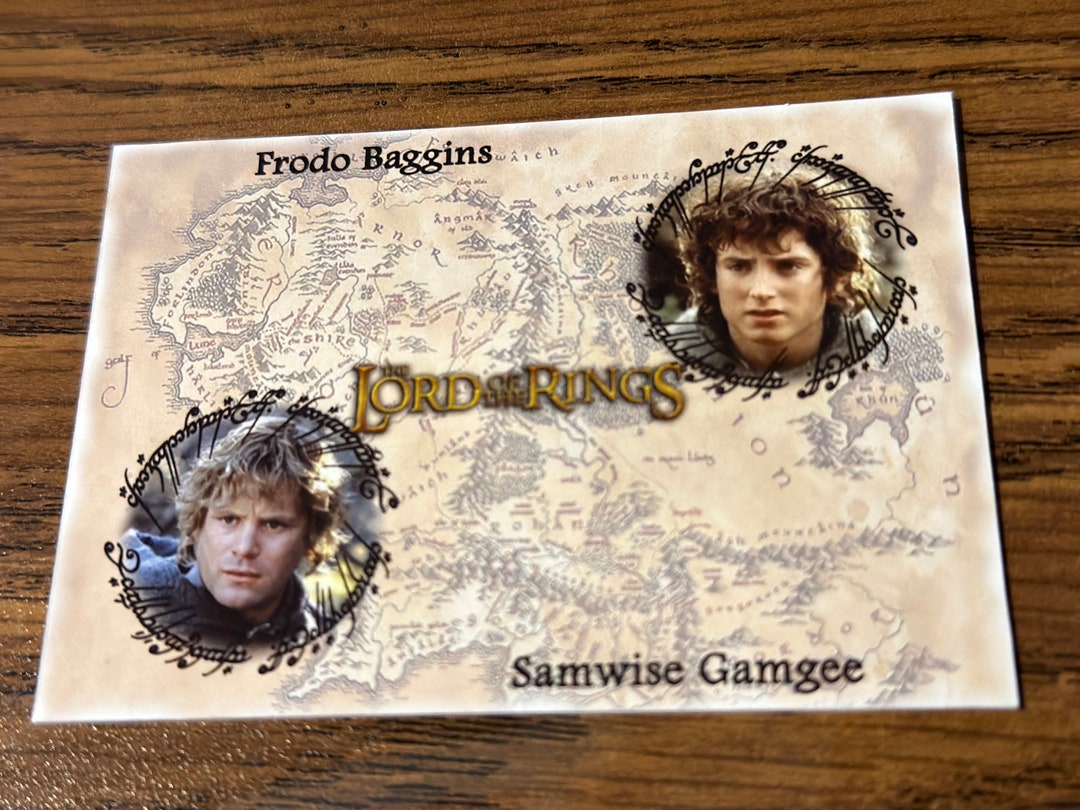 Lord of the Rings Bilbo Sam Elijah Wood Sean Astin Custom Card for ...
