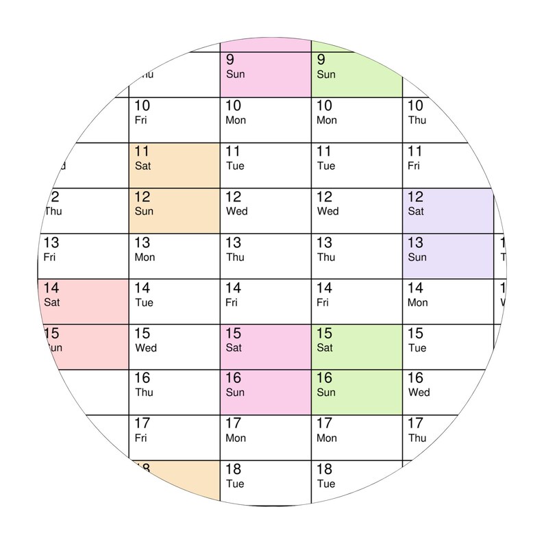 2024-2025 Vertical Academic Wall Calendar | Minimalist Teacher Student ...