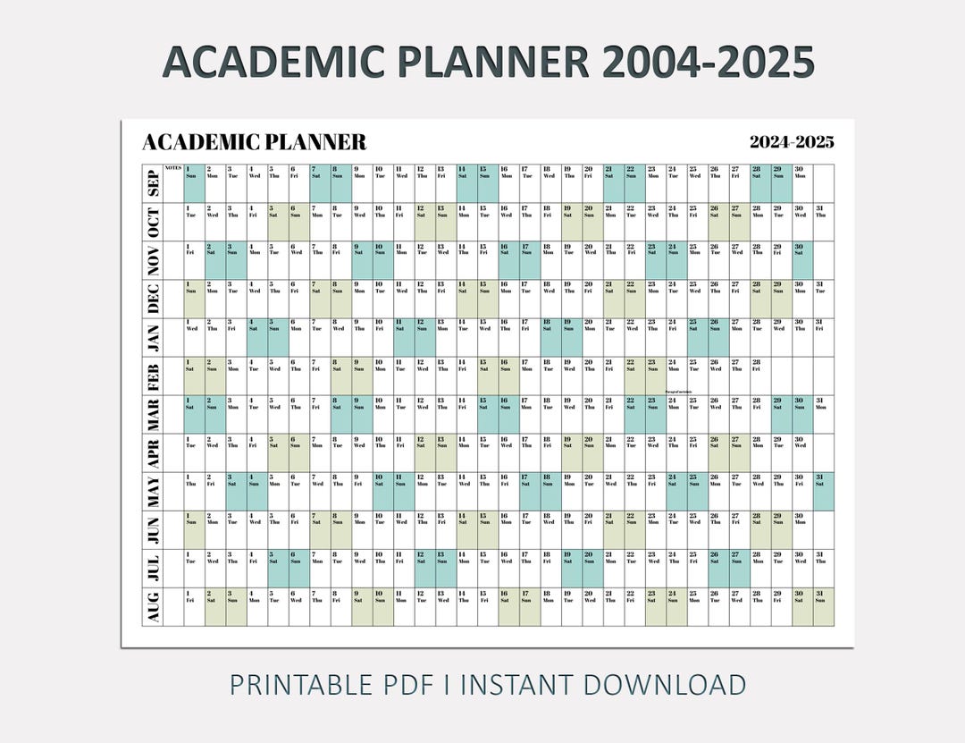2024-2025 Academic Wall Calendar September Start Midyear Calendar ...