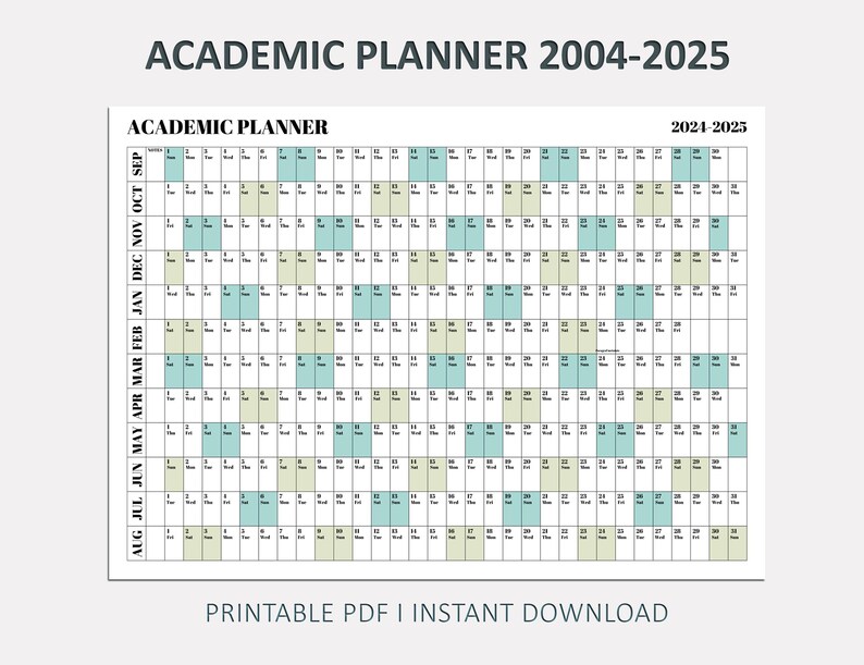 2024-2025 Academic Wall Calendar September Start Midyear Calendar ...