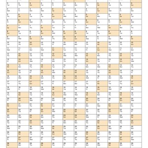 2024-2025 Vertical Academic Wall Calendar | Minimalist Teacher Student ...