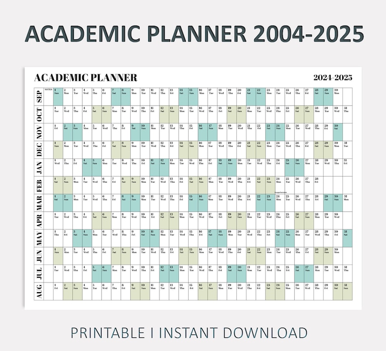 2024-2025 Academic Wall Calendar September Start Midyear Calendar ...