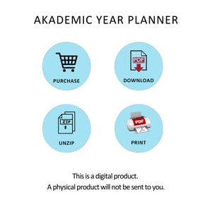 2024-2025 Vertical Academic Wall Calendar | Minimalist Teacher Student ...