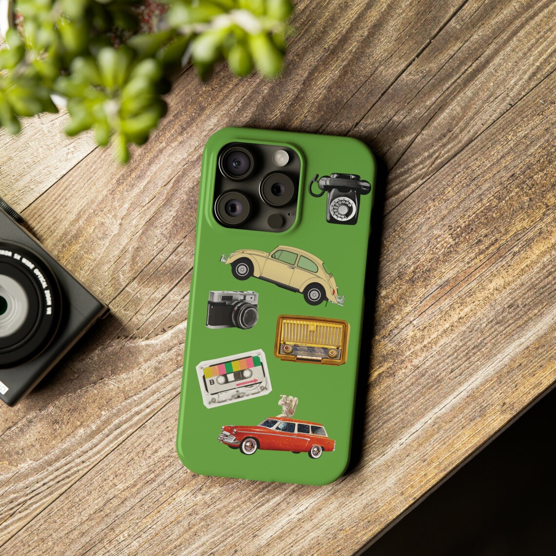 IPhone 15 Case Cassette Tape Radio Car Phone Case Vintage Retro Beetle ...