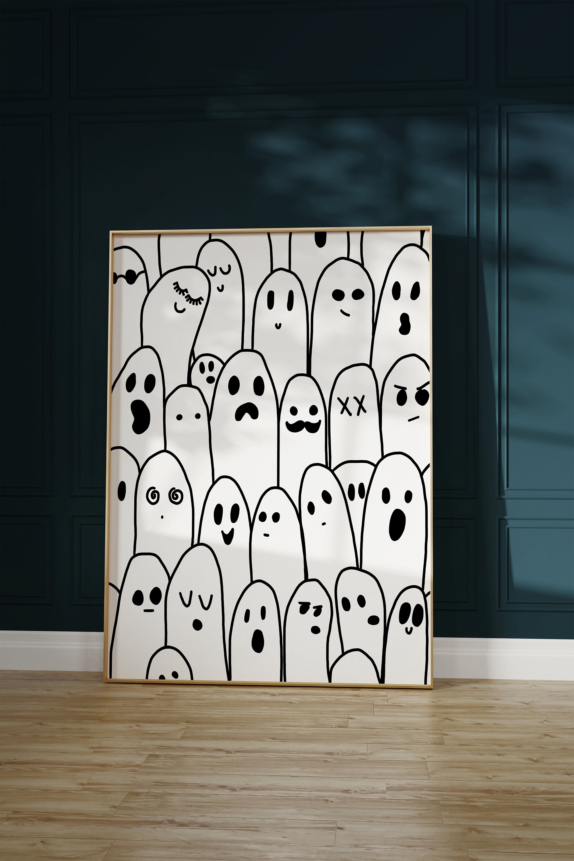 Silly Ghost Print Boho Halloween Art Print Trendy Halloween Decor Cute ...