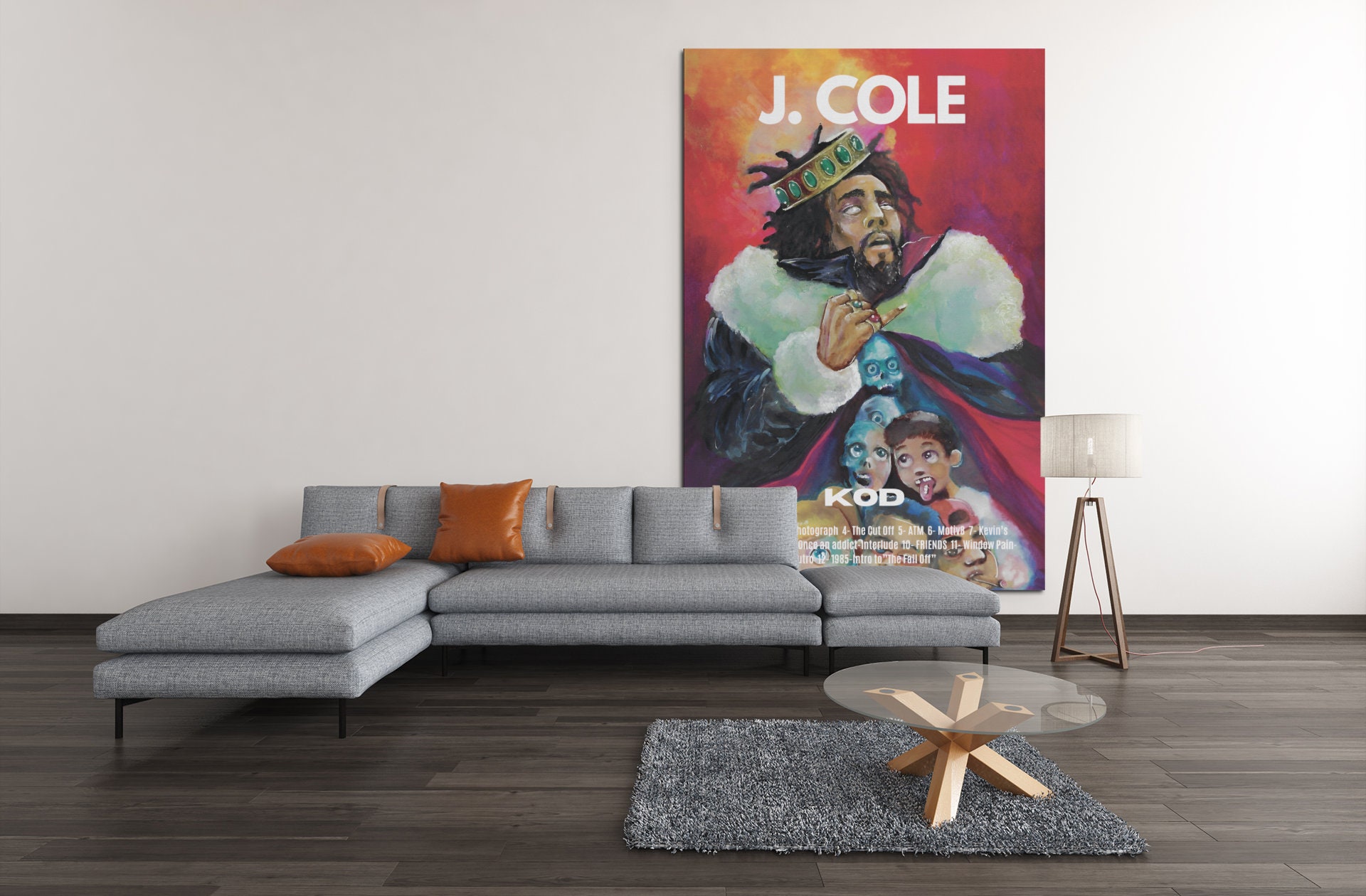 J Cole Poster, J Cole Album Poster, KOD Album Poster sold by Troubled ...