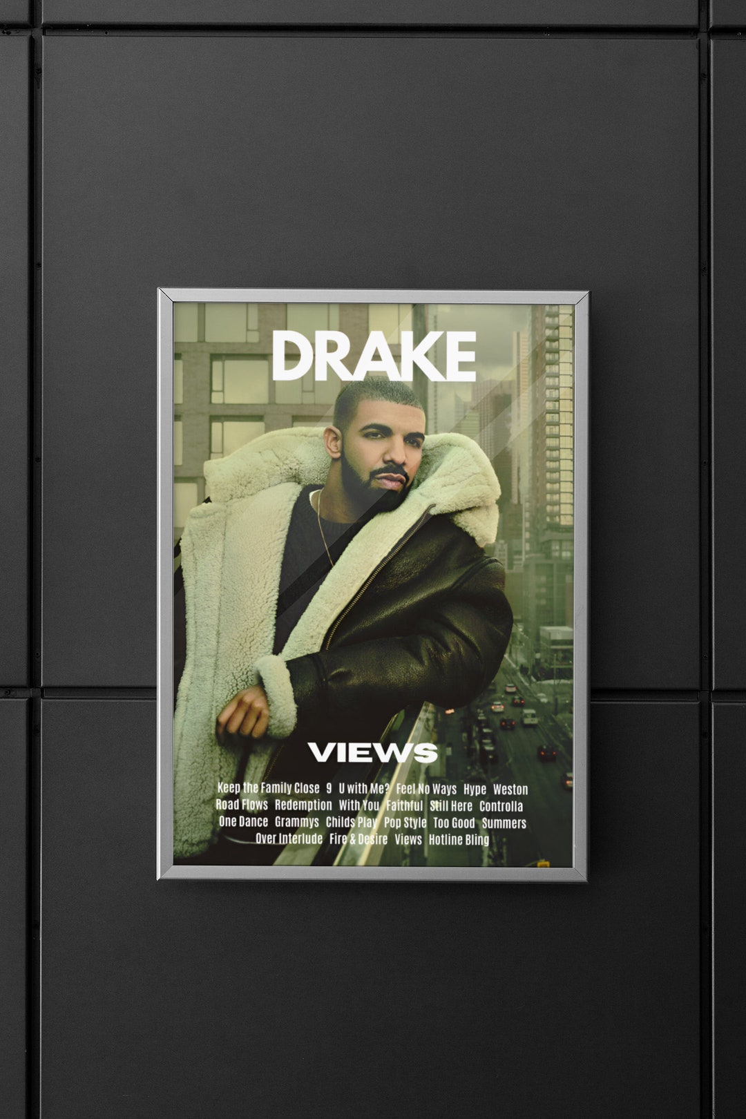 Drake Drake Poster Drake Album Poster Views Album Poster Wall Art Drake ...