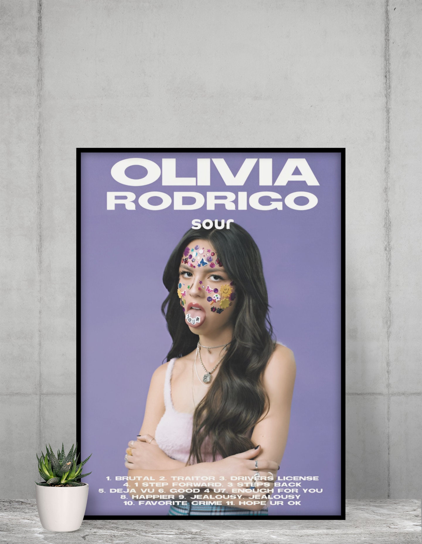 Olivia Rodrigo Poster | Olivia Rodrigo Album Poster Designed & Sold By ...