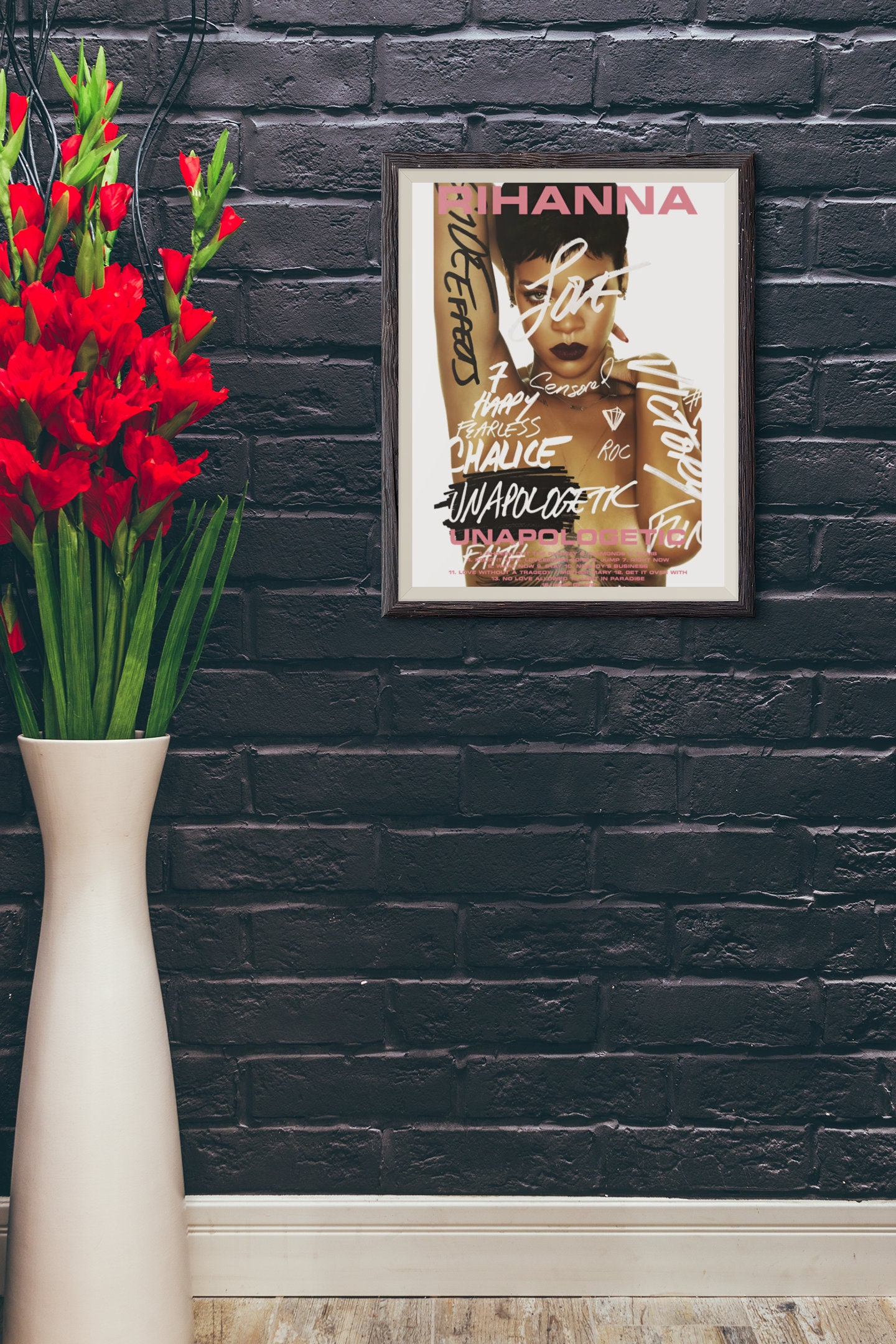Rihanna Poster | Rihanna Album Poster | unapologetic Album Poster sold ...
