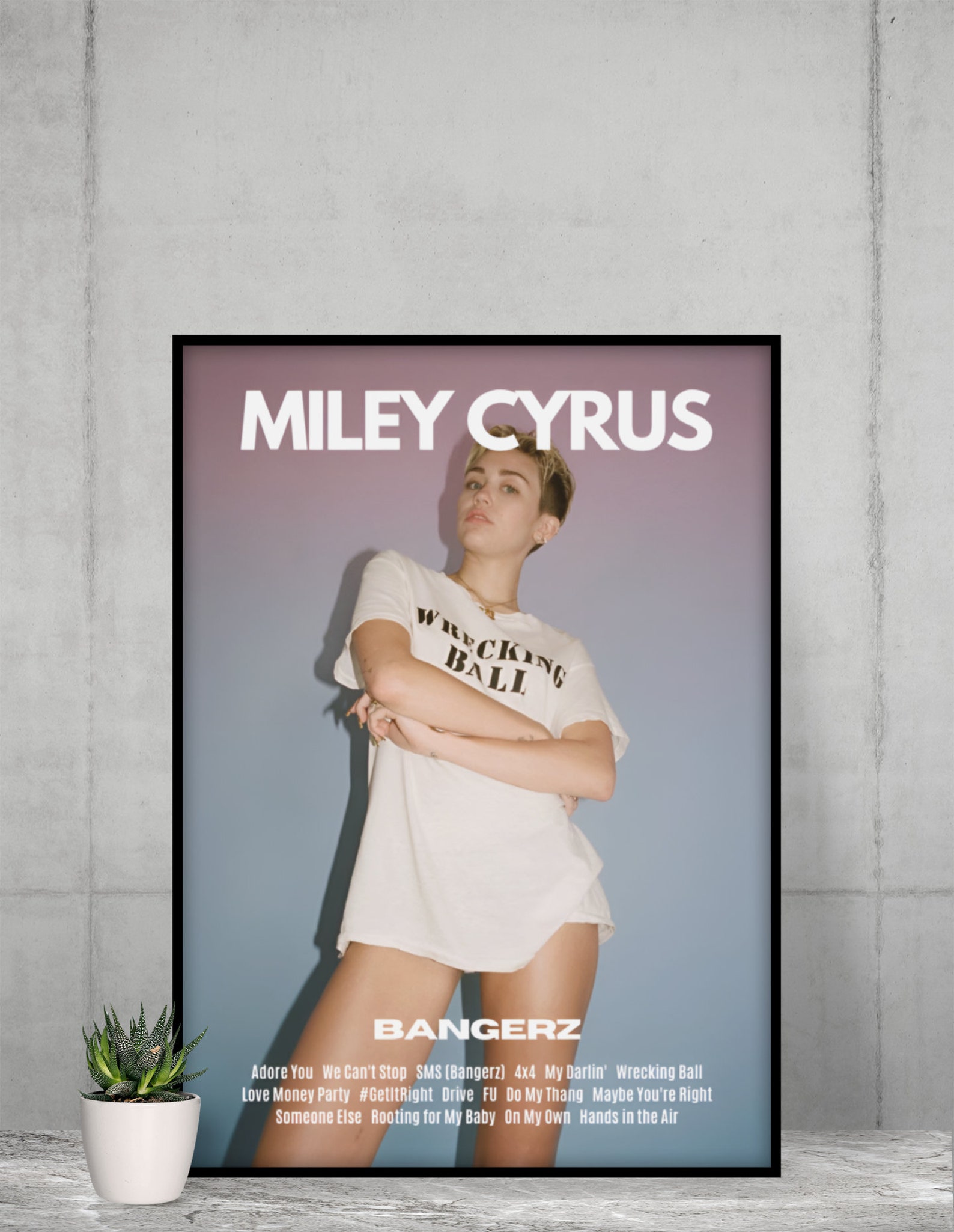 Miley Cyrus Miley Cyrus Poster Miley Cyrus Album Poster Bangerz Album ...