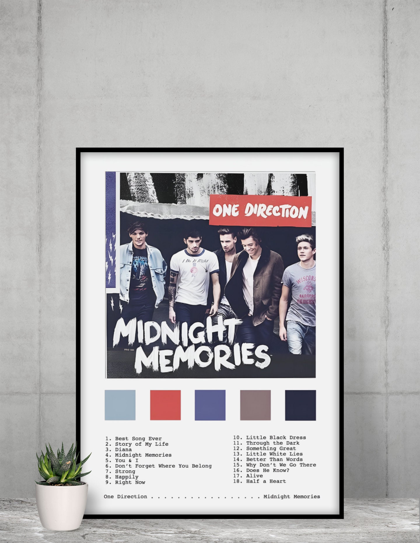 One Direction One Direction Poster One Direction Album Poster Midnight ...