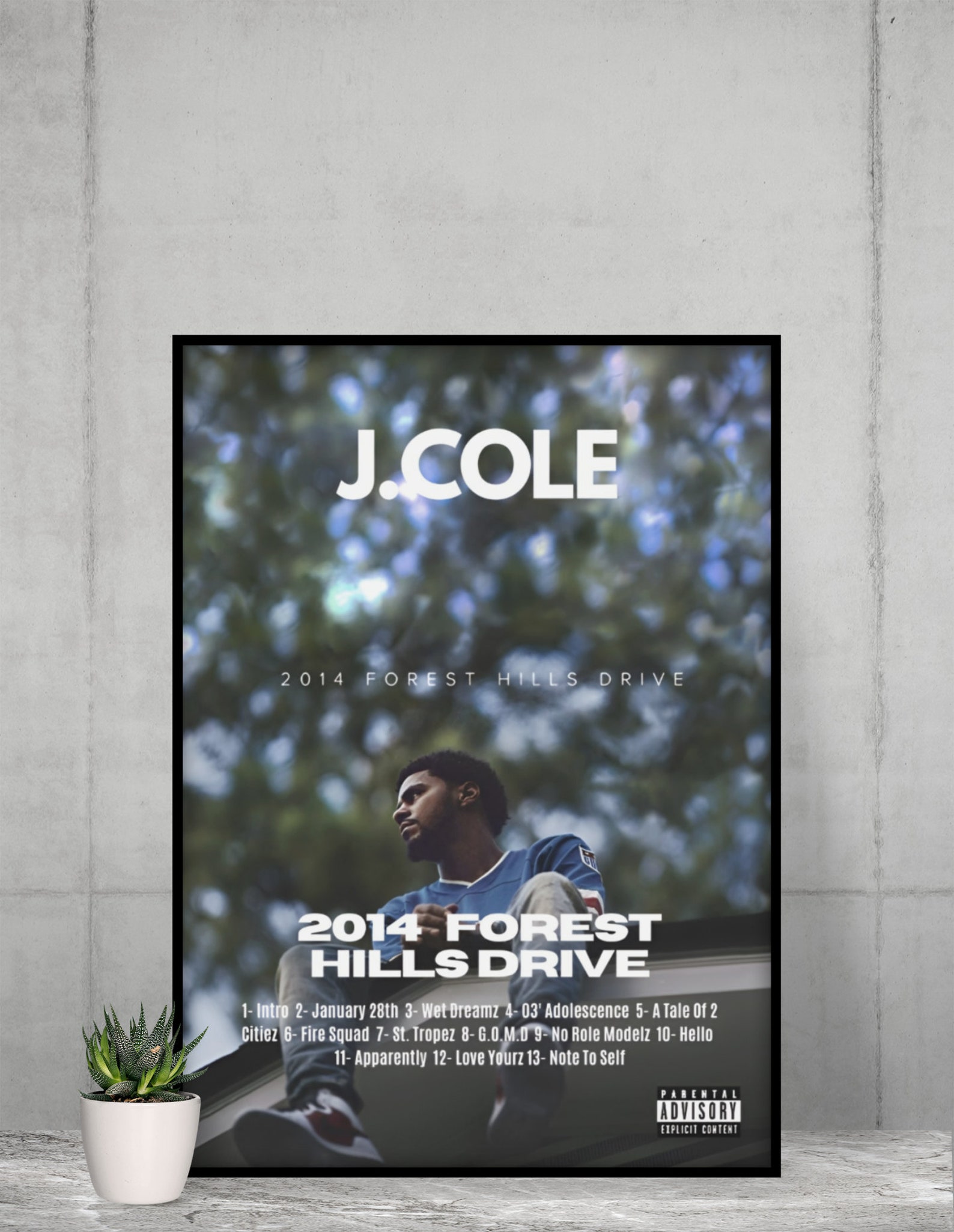 J Cole J Cole Poster J Cole Album Poster 2014 Forest - Etsy