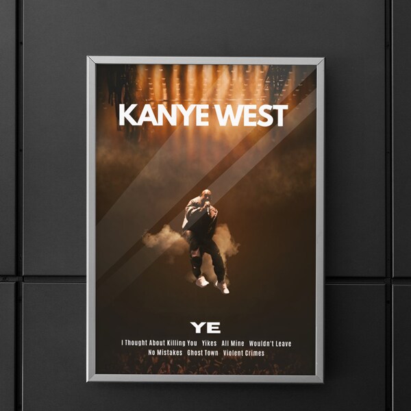 Graduation Kanye West Poster - Etsy