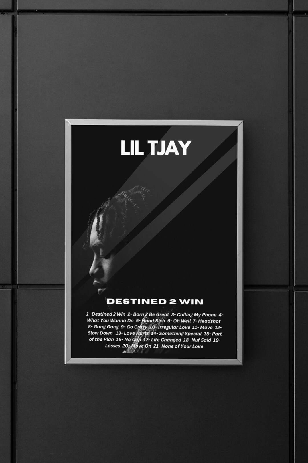 Lil Tjay Affiche Lil Tjay Affiche de lalbum Lil Tjay True 2 Moi-même ...