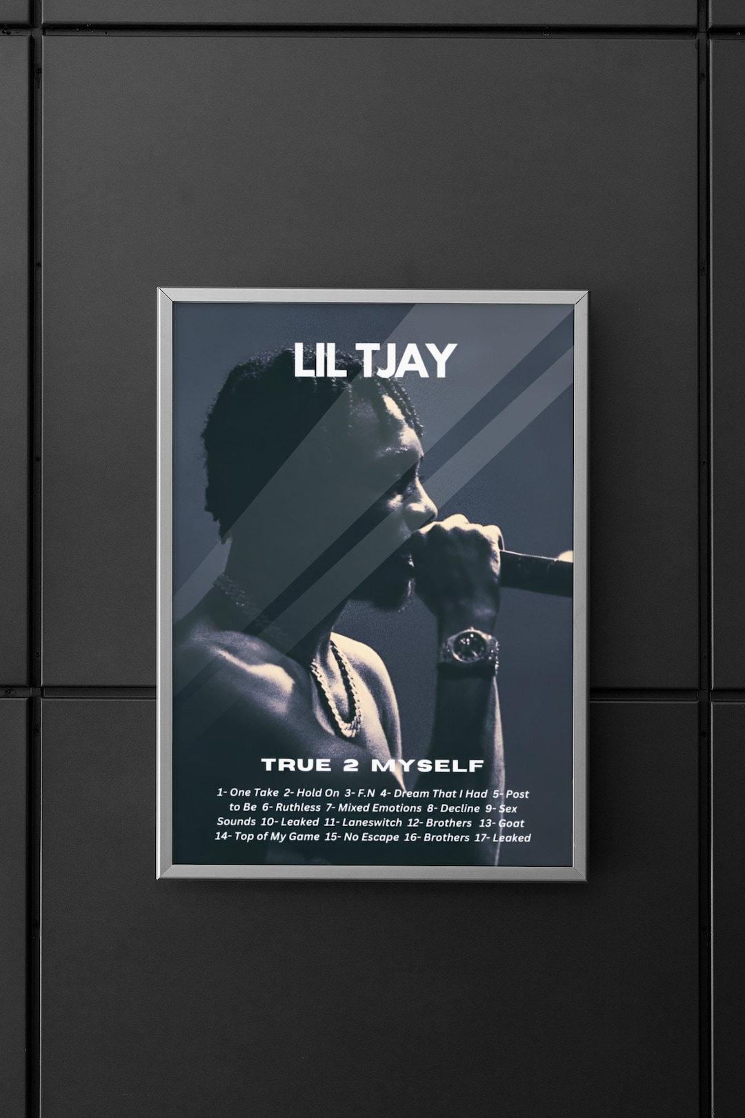 Lil Tjay Lil Tjay Poster Lil Tjay Album Poster True 2 Myself Album ...