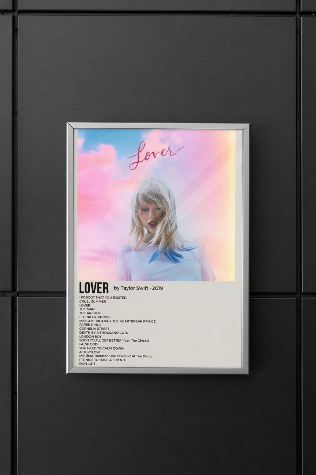 Taylor Swift Taylor Swift Poster Taylor Swift Album Poster Lover Album ...