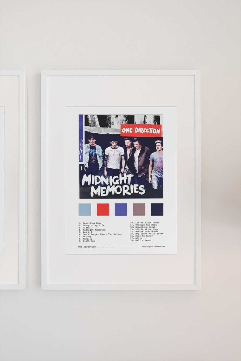 One Direction One Direction Poster One Direction Album Poster Midnight ...
