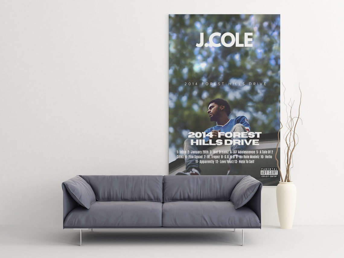 J Cole J Cole Poster J Cole Album Poster 2014 Forest - Etsy
