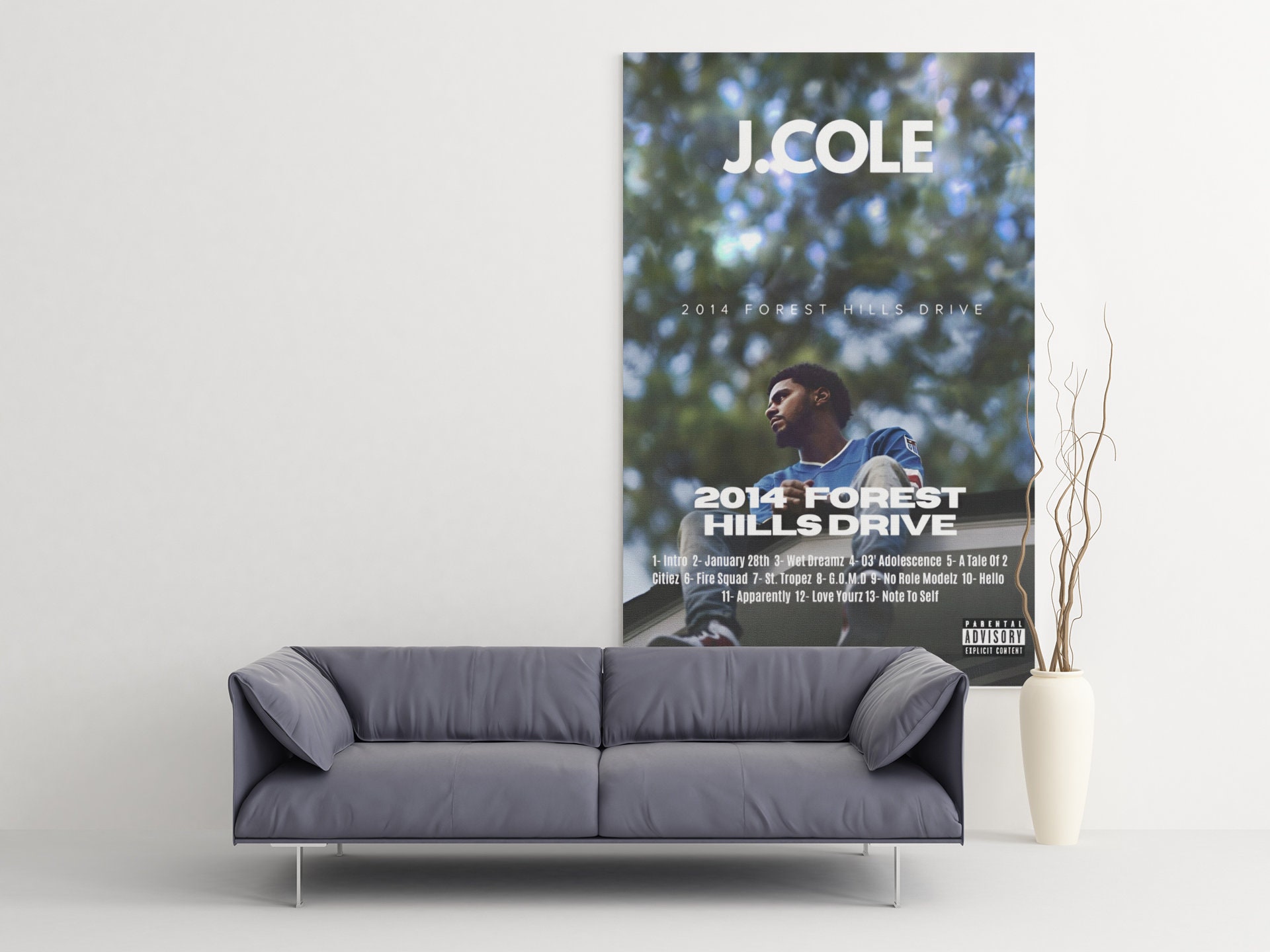 J Cole J Cole Poster J Cole Album Poster 2014 Forest - Etsy
