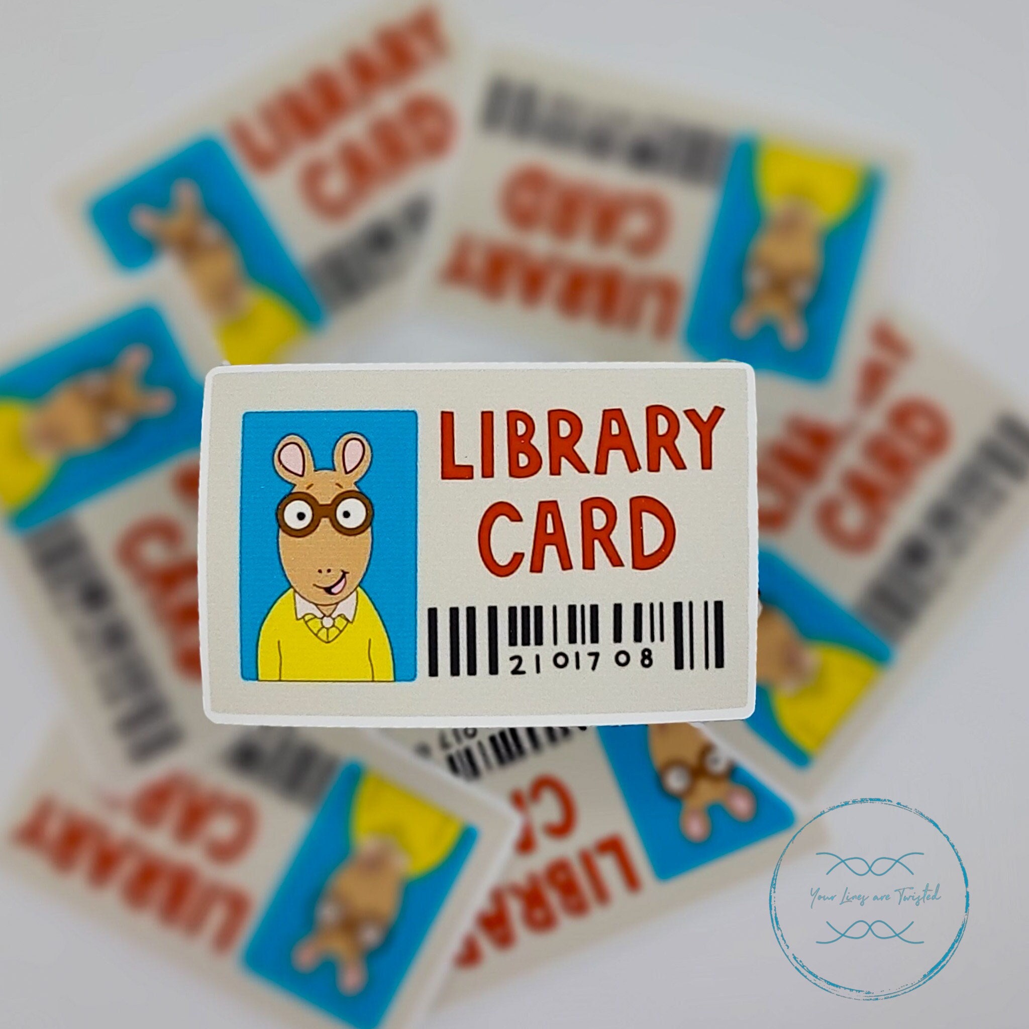 Arthur|| Library Card || Funny Sticker || Single Matte Sticker || 90's ...