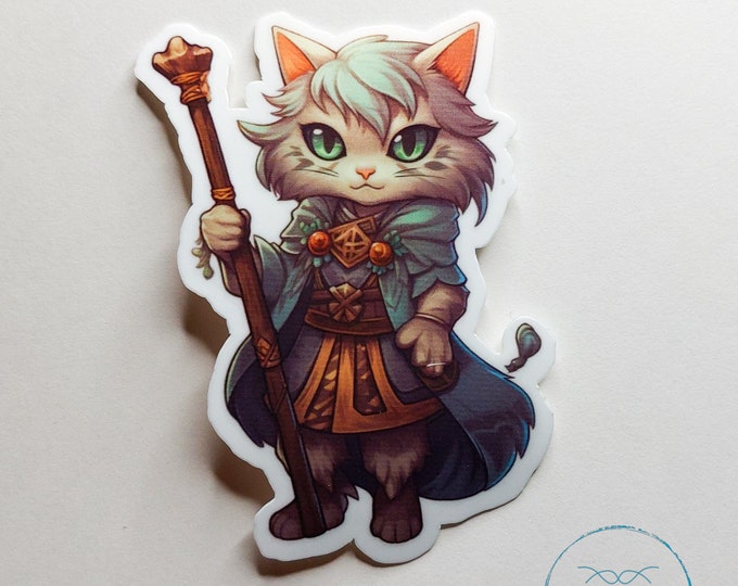 Dnd Paladin Cat Sticker Lay on Paws Tabletop RPG Gamer Gift - Etsy