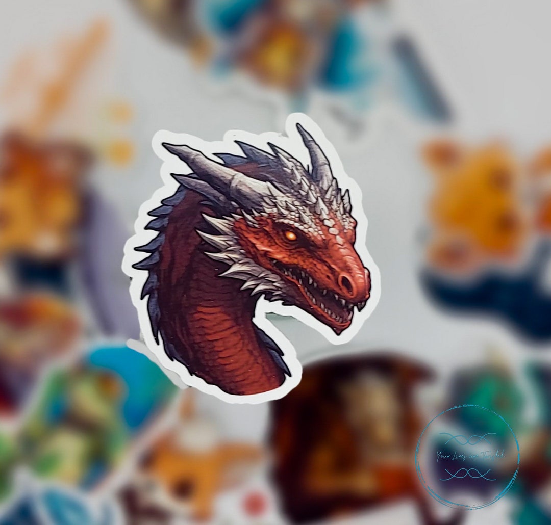 Red Dragon || Matte Sticker || Dragon Lovers || Fourth Wing || Murtagh ...