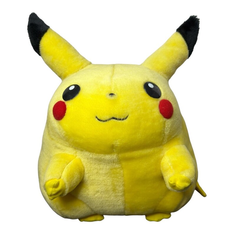 Pokemon Rare Chunky Pikachu 16 Plush Life Size 1/1 Vintage 1997 TOMY ...