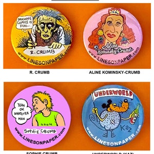 Underground Comix Alternative Comics 1.75" Pinback Buttons! 3 for 10 ...