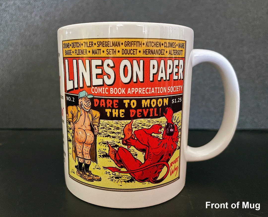 Robert Williams Dare to Moon the Devil 2-sided Coffee Mug With S. Clay ...