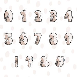 Boho Doodle Letters Alphabet PNG Vol. 5 | Boho Clipart | Alpha Bundle ...